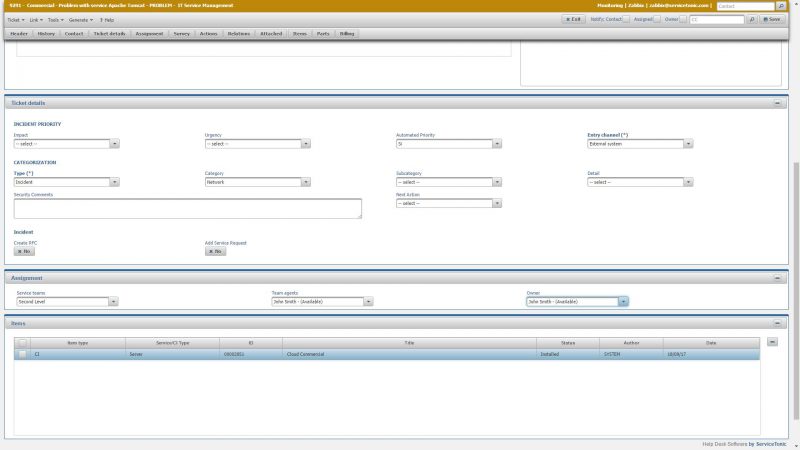Linking Zabbix with Servicetonic | Monitor Your Networks