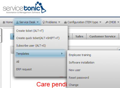Accelerate support processes with ticket templates | ServiceTonic